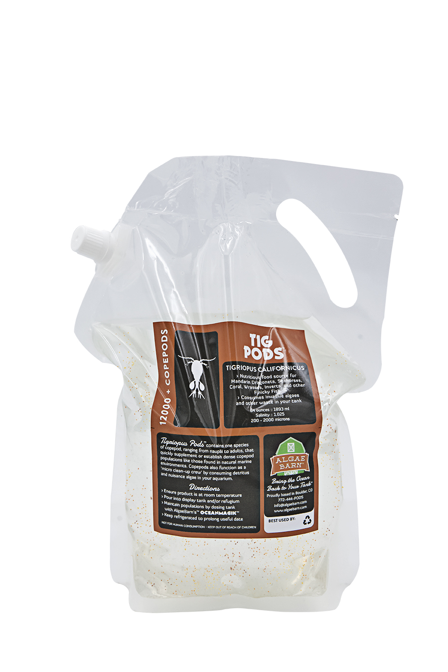 Tigriopus californicus (Tig Pods) | Copepods | Live Foods - AlgaeBarn