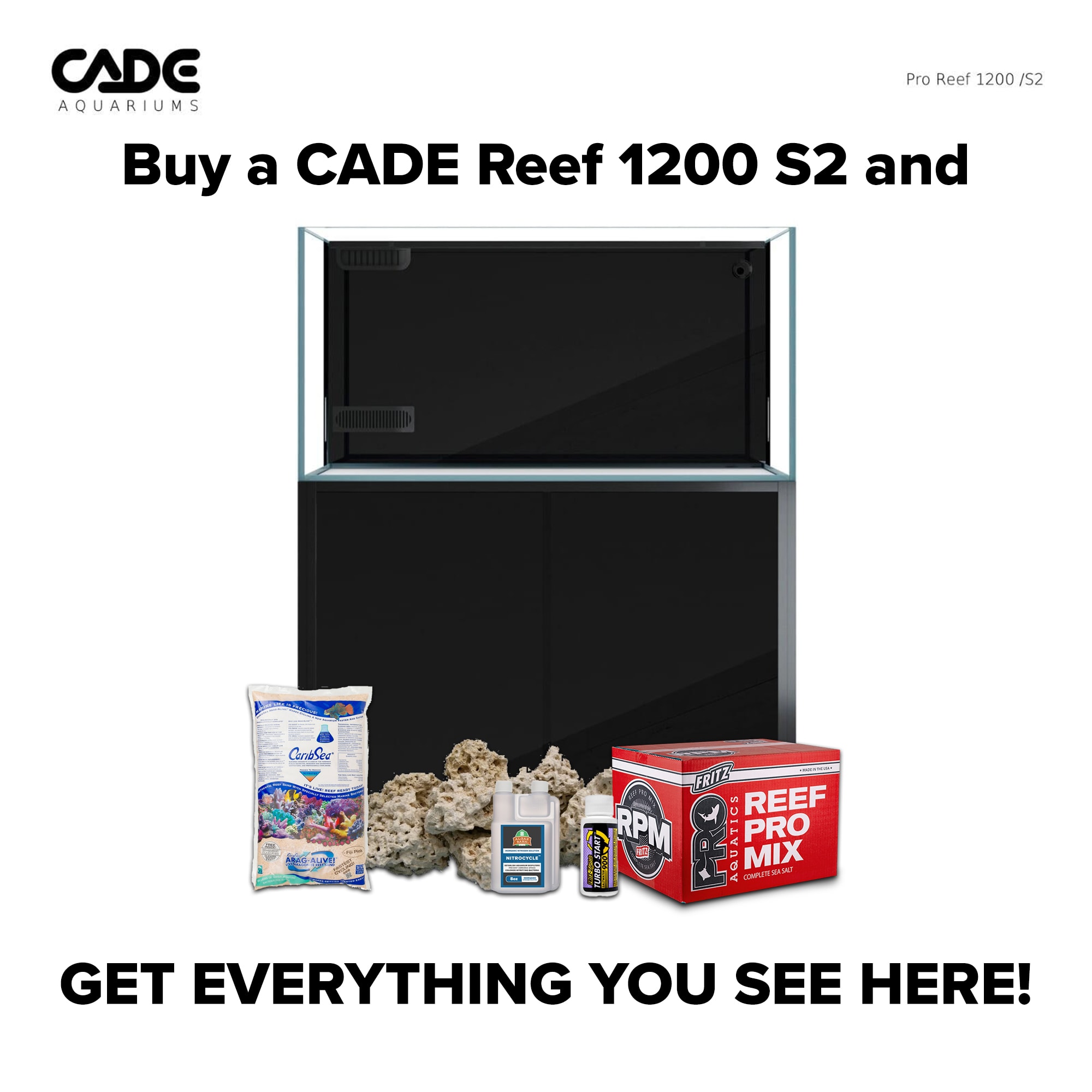 CADE REEF 1200 S2 | Marine Aquariums | AlgaeBarn.com